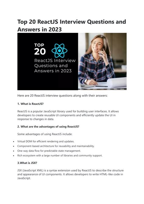 Ppt Top 20 Reactjs Interview Questions And Answers In 2023 Powerpoint