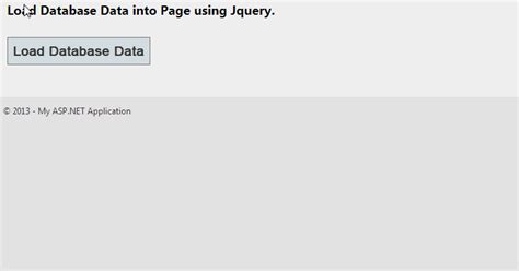 how to fetch and show sql server database data in asp page using ajax