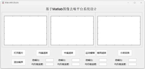 基于Matlab图像去噪仿真系统平台设计 GUI界面 索炜达 猿创
