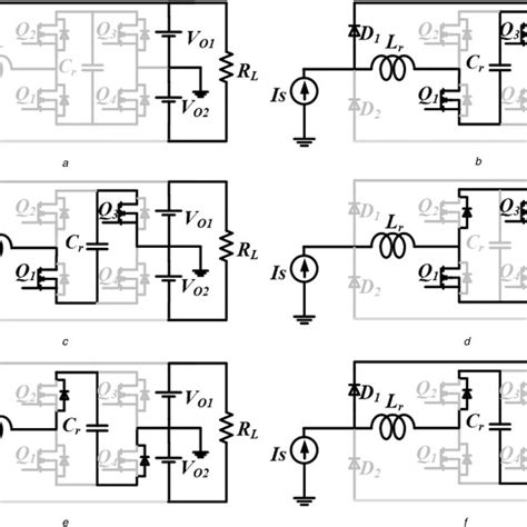 Equivalent Circuits Representing Various Operating Stages A Mode 0