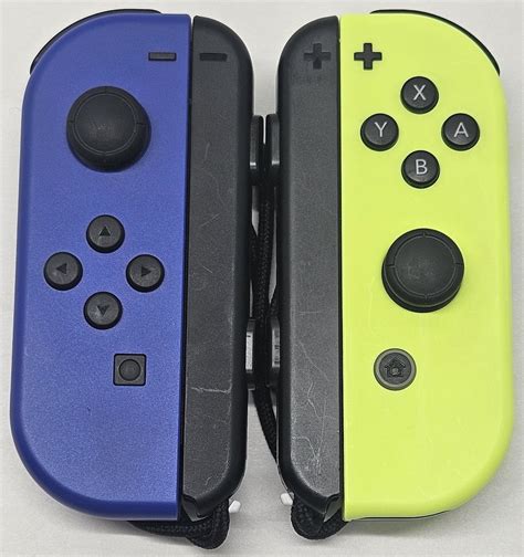Nintendo Switch Joy Con Controller Left And Right Blue And Neon Yellow