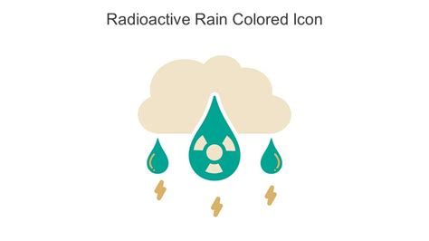 radioactive rain colored icon in powerpoint pptx png and editable eps