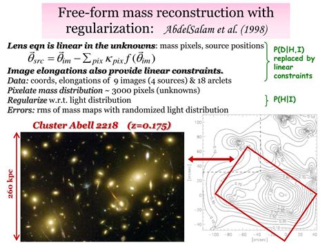 Ppt Gravitational Lensing Mass Reconstruction Methods And Results Powerpoint Presentation Id