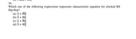 Digital Logic Digital Logic Question