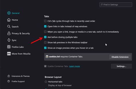 Restore The Confirmation While Closing Multiple Tabs In Firefox