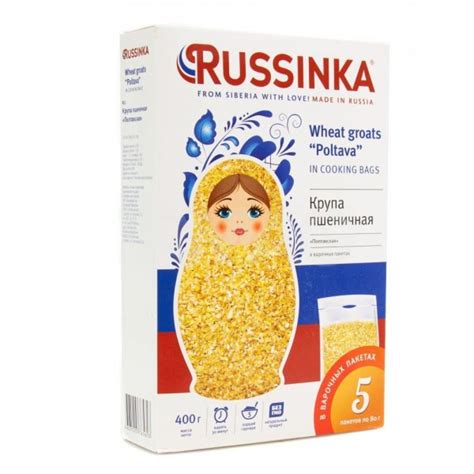 Крупа Руссинка Пшеничная Полтавка (80 г х 5 шт) - IRMAG.RU