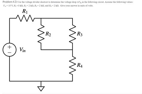 Solved Problem 43 Use The Voltage Divider Shortcut To