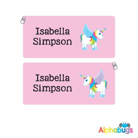 Small Name Labels Alphabugs