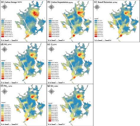 predictive mapping of seven types of ecosystem services in urban forest