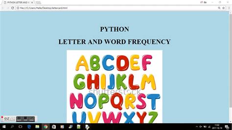 Python Letter And Word Frequency Youtube