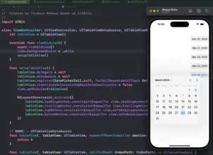 Inline UIDatePicker Or DateCell Example In Swift Apps Developer Blog