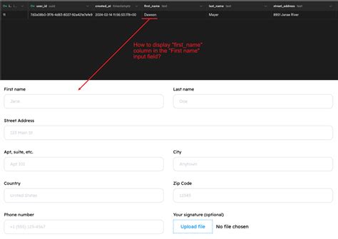 Display User Specific Information From Supabase Table In The Form Input Field How Do I