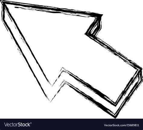 arrow cursor direction pointer click royalty free vector