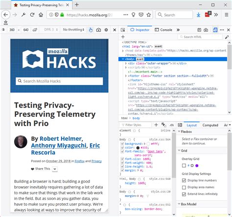 responsive design mode — firefox source docs documentation
