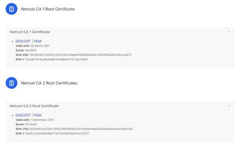 Manually Trusting Netrust Certification Authority Ca Root Certificates
