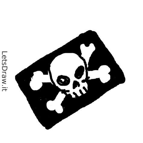 How To Draw Pirate Flag Txu E Png LetsDrawIt