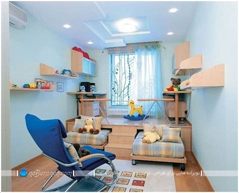 طراحی و تزیین دکوراسیون اتاق کودک در فضاهای کوچک Space Saving Beds