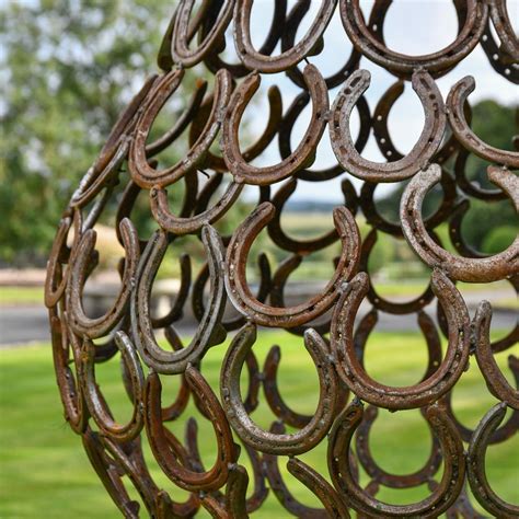 Rustic Horseshoe Pear Sculpture Black Country Metalworks