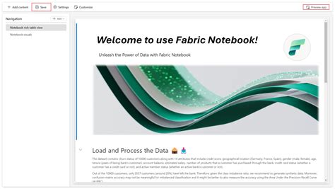조직 앱과 notebook을 통합하는 방법 microsoft fabric microsoft learn
