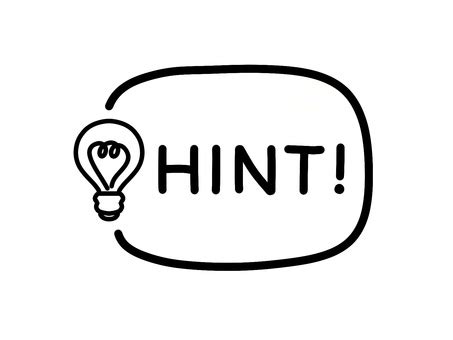 Free Vectors Illustration Of A Light Bulb And The Word Hint Black