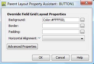 Override Column Layout Properties