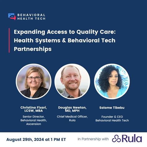 Dont Miss Out On This Webinar With Behavioral Health Tech Featuring