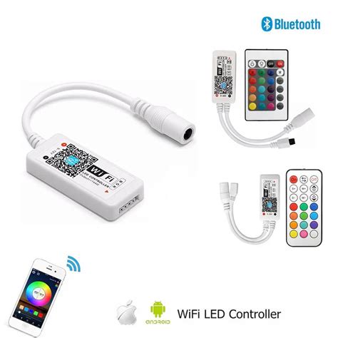 Wifi Bluetooth RGB RGBW Magic Home LED Controller Mini DC 5V 12V 24V With RF 21Key IR 24Key