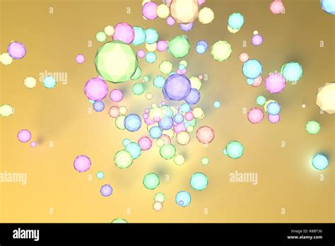 Abstract D Shape Or Mesh Rendering With Color Lighting Setup For Graphic Design Background