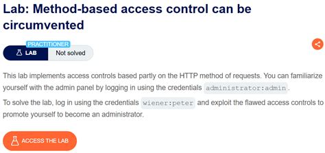 Method Based Access Control Can Be Circumvented Writeup Cyberhubes