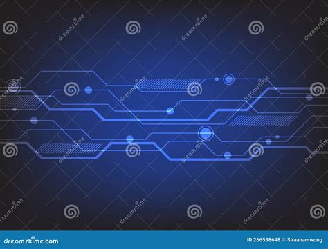 Abstract Technology Elements Background Stock Vector Illustration Of
