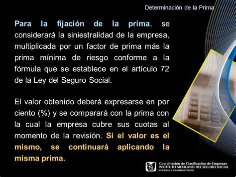 Fundamentos sobre el proceso de Determinación patronal de la Prima del ...