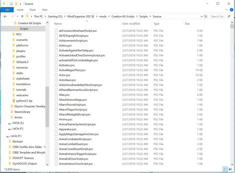 creation kit papyrus compiler error unable to find flags file tesv