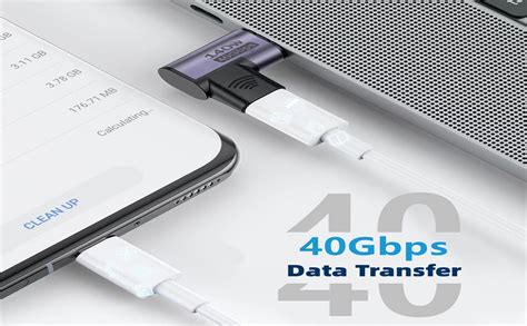 Nfhk Magnetic Connector Usb4 140w 40gbps Usb4 Type C Male To Female Adapter Power