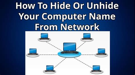 How To Hide Or Unhide Your Computer Name From Network For Windows 10 8 And 7 Networking Names