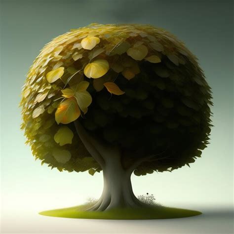 Premium AI Image Generative AI Fantasy Tree With Beautiful Shape