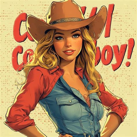 Vintage Cowgirl Pin Up Prints Images Free Download On Freepik