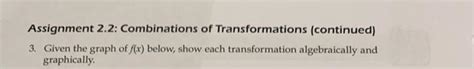 Solved Assignment 2 2 Combinations Of Transformations
