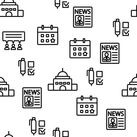 Elections Vector Seamless Pattern 11994496 Vector Art At Vecteezy