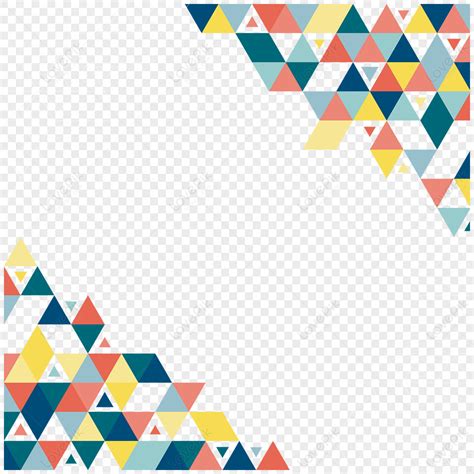 추상적 인 기하학적 모양 다채로운 테두리본문스타일 Png 일러스트 무료 다운로드 Lovepik