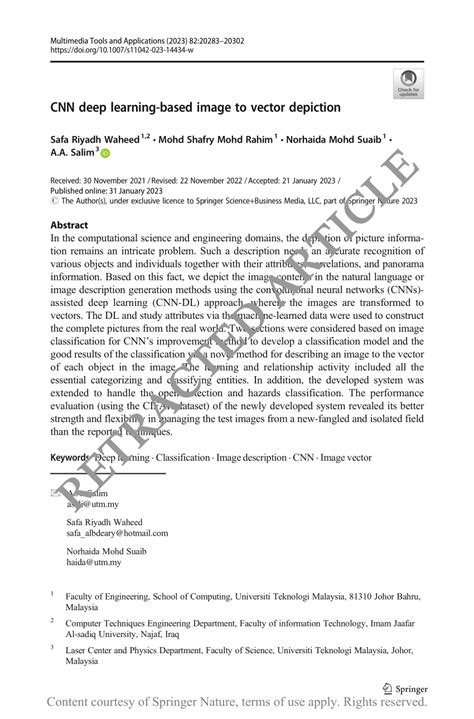 Cnn Deep Learning Based Image To Vector Depiction Request Pdf