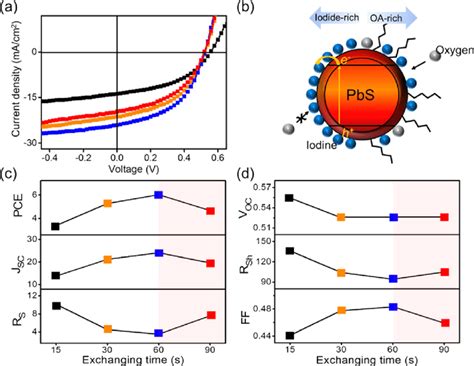 A Representative J V Characteristics Of The Tbai Pbs Cqd Devices By