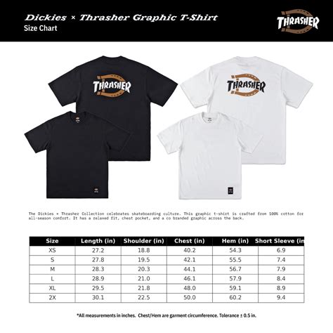 เสื้อยืดแขนสั้น ผู้ชาย Dickies X Thrasher Mens Tee Ss Blackdk0a88iublk