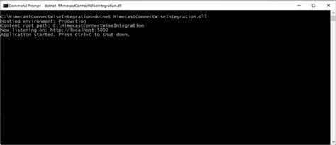API Integration ConnectWise Installation Guide Mimecast
