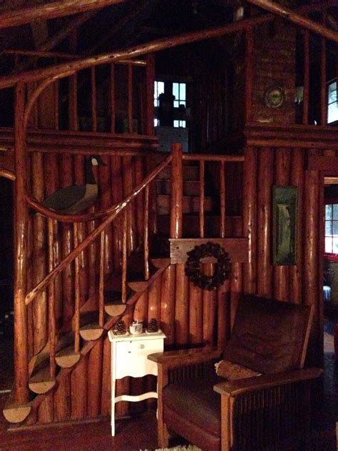 Stairs To The Loft House Styles Cabin Log Cabin