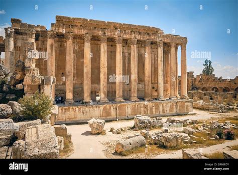 Roman Temple Of Bacchus In Baalbek Beqaa Valley Lebanon Heliopolis