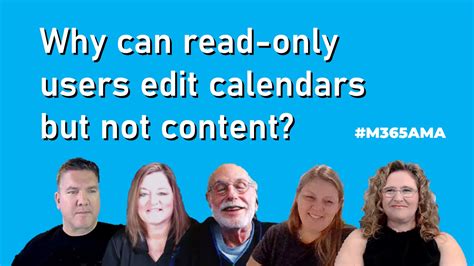 Why Can Read Only Users Edit Calendars But Not Content M365ama