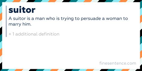 Suitor Definition Meaning And Examples In English