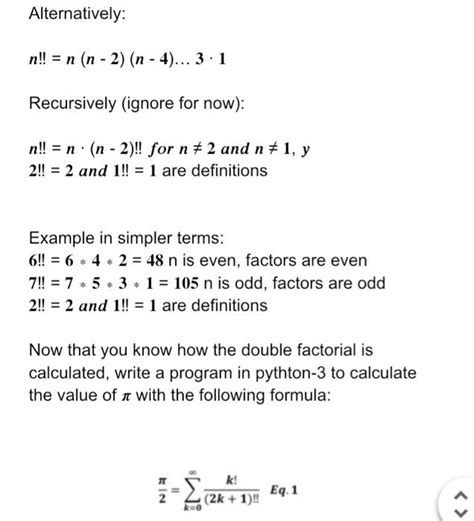 Solved Pl T Simple And Double Factorial The Main
