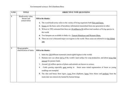 Environmental Science Module 3 Question Bank Answerspdf