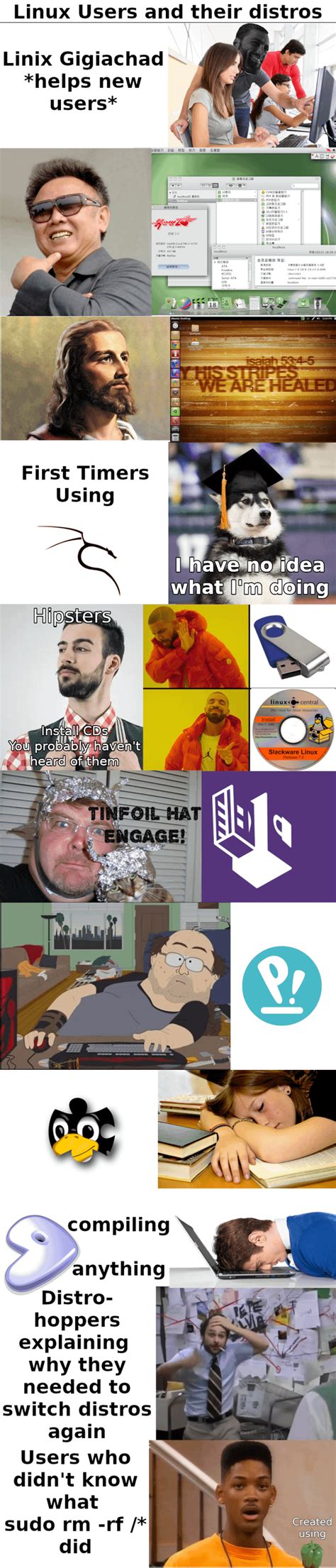 Stereotypes Of Linux Users Please Improve On My Meme The Source File And My Gitlab Linux Meme